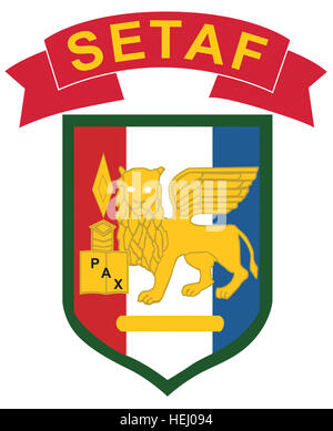 The SETAF patch represents the Southern European Task Force, indicating ...