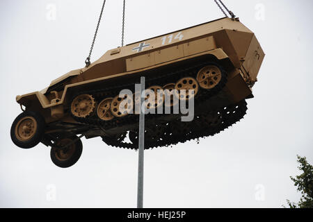 German World War 2 halftrack in action Stock Photo - Alamy