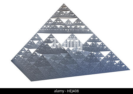 Sierpinski Triangle Fractal Design Stock Photo - Alamy