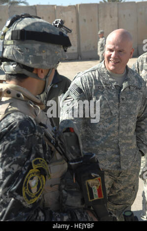 Col. Roger Cloutier, commander of 1st Brigade Combat Team-Augmented ...