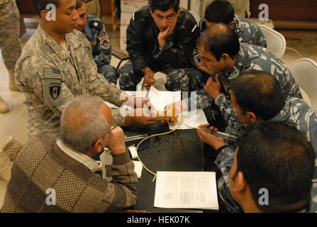 Pfc. Nick Puga of Sherman, Texas, and an animal care specialist with ...