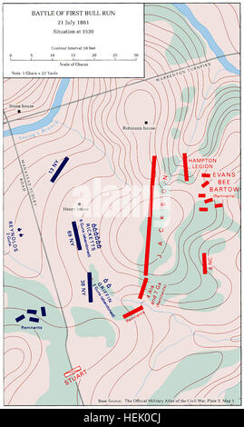 Map depicting troop movements and battlefield positions during the ...