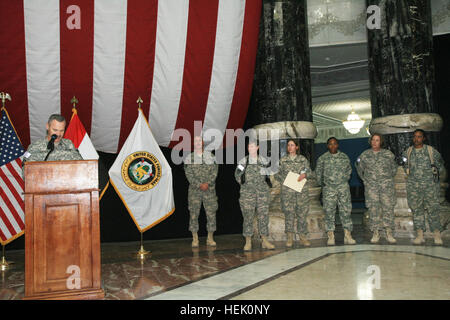 Col. Grace Edinboro, 49th Military Police deputy commander, quizzes the ...