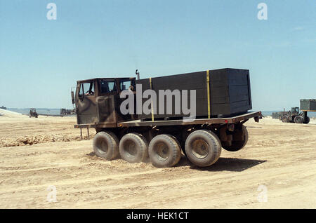 An all-terrain cargo vehicle is demonstrated during the Army logistics ...