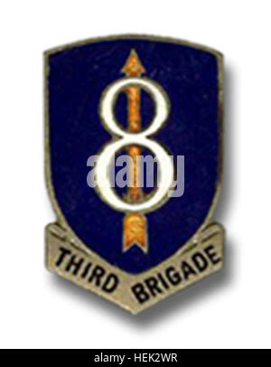 3rd Bde 8th ID crest 1 Stock Photo - Alamy