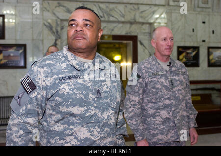 Command Sgt. Maj. Arthur Coleman Jr., the III Corps command sergeant ...