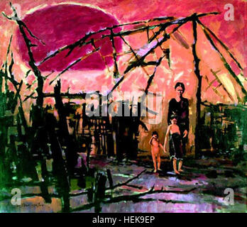 Vietnam Combat Art depicts a soldier using a grenade during combat ...