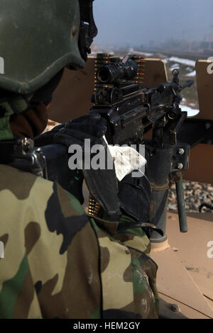 An Afghan National Army commando with the 5th Commando Kandak shown ...