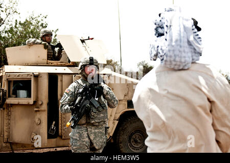 A soldier assigned to the 558th Military Police Company, 728th MP Stock ...