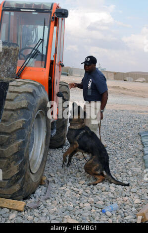 Tapiwa Datawa, an American K-9 Detection Services handler from Harare ...