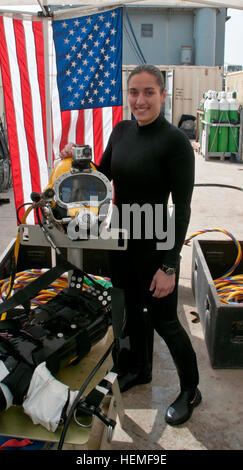 SHUAIBA PORT, Kuwait — 1st. Lt. Christie Plackis, the fourth female ...