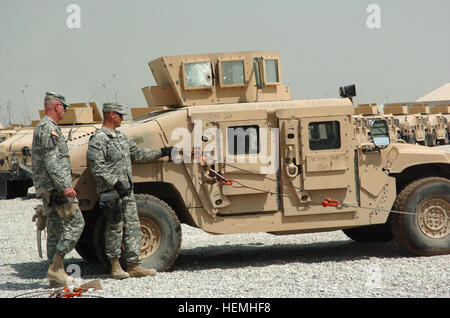 CAMP VICTORY, IRAQ--One M1114 humvee from Command Sgt. Maj. Neil ...