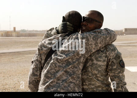 Command Sgt. Maj. Joseph Allen (second from left), command sergeant ...