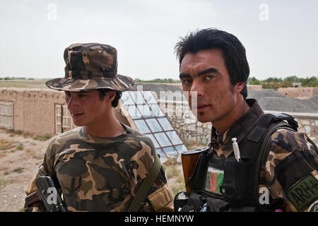 Members of the Afghan National Directorate of Security take a rest ...