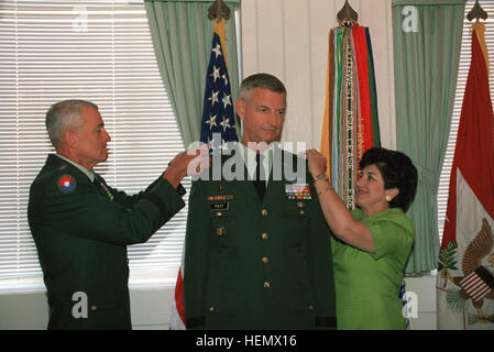 GEN Dennis J. Reimer, Army CHIEF of STAFF (left), assisted by Mrs. Jean ...