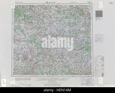 USSR map NO 36-12 -verso- Kalinin and Vicinity Stock Photo - Alamy