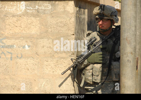 A Soldier of C Troop, 1st Squadron, 75th Cavalry Regiment, 2nd Brigade ...