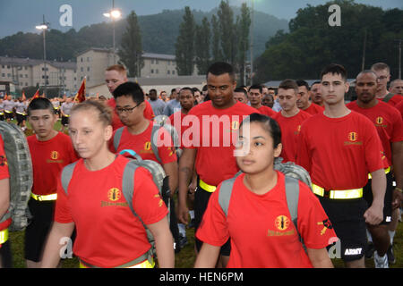 Col. Michael J. Lawson, the 210th Fires Brigade commander, addresses ...
