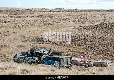 A mortar position set up position during a Defensive Operations ...