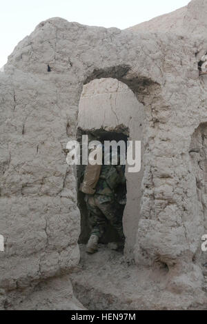 An Afghan National Army (ANA) commando with the 6th Special Operations ...