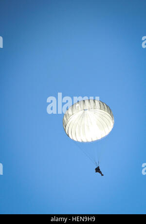 Paratroopers complete an airborne operation at Luzon Drop Zone, Camp ...
