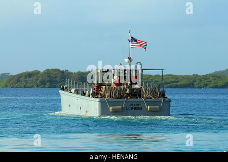 A vessel of the Puerto Rico Army National Guard's Landing Craft ...