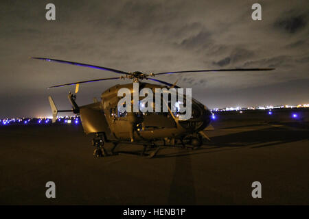 A Georgia Army National Guard LUH-72 Lakota Helicopter prepares to take ...