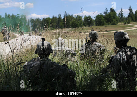 Combat engineers with Company B, 91st Brigade Engineer Battalion, 1st ...
