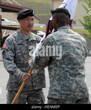 Lt. Col. Michael Butler, commander of the 195th Regiment, New Hampshire ...