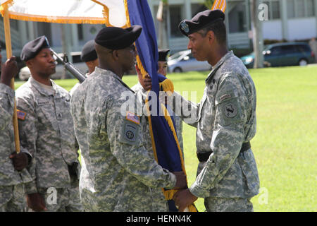 Command Sgt. Maj. Bryant Lambert, outgoing command sergeant major of U ...