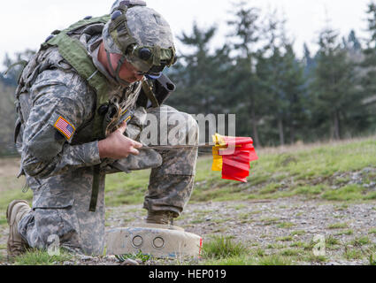 A Soldier with 3rd Ordnance Battalion Explosive Ordinance Disposal ...