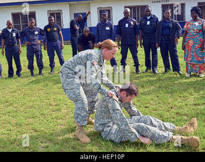 Spc. Addison Amaral, left, a Gainesville, Fla., native, and a combat ...
