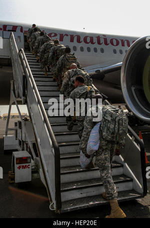 Service members at Roberts International Airport, Monrovia, Liberia ...