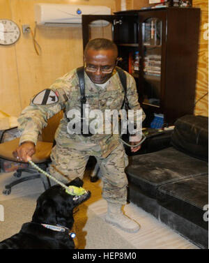 Col. David D. Rabb, commander 113th Combat Stress Control Unit, takes a ...