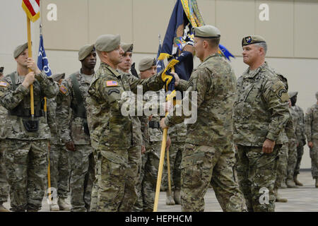 Army Ranger from Special Troops Battalion wearing U.S. flag on his ...