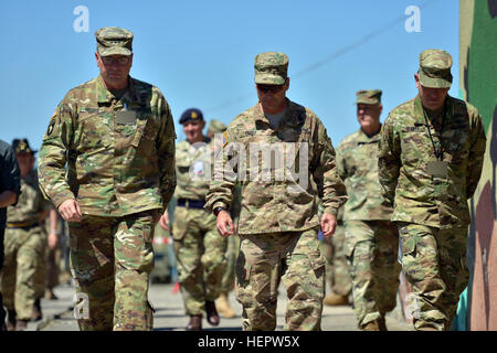 Lt. Gen. Ben Hodges, U.S. Army Europe Commanding General, renders ...