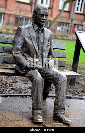 Alan Turing Statue, Manchester Stock Photo - Alamy