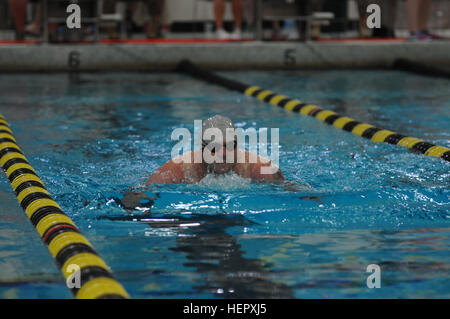 Team SOCOM member Christopher "Lars" Lofgren powers through the water ...