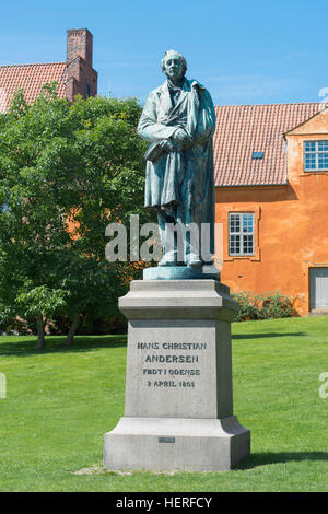 Statue of Hans Christian Andersen Odense Funen Denmark Scandinavia ...