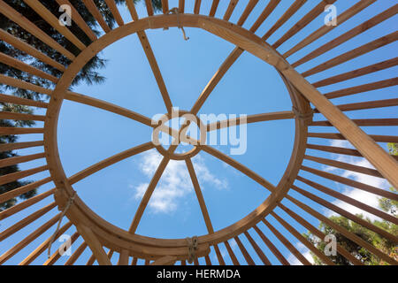 Yurt - a mongolian ger. Portable bent dwelling structure traditionally ...