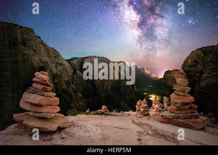 Angels landing, Zion National Park, Utah, USA, United States Stock ...