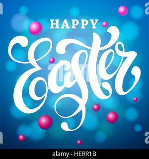 happy easter lettering card Stock Vector Image & Art - Alamy