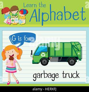 Flashcard letter t is for truck illustration Stock Vector Image & Art ...