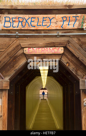 Tunnel entrance to the Berkeley Pit copper mine in Butte, Montana Stock ...