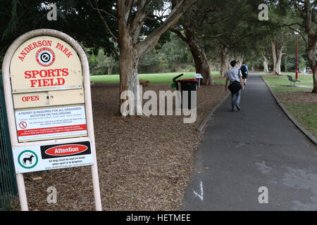 Anderson Park, Neutral Bay on Sydney’s Lower North Shore Stock Photo ...