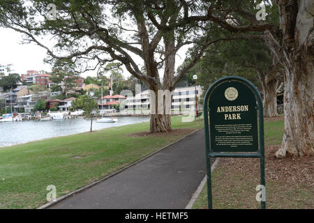 Anderson Park, Neutral Bay on Sydney’s Lower North Shore Stock Photo ...