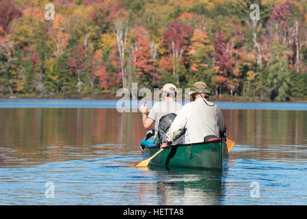 Canoeing in the St. Regis Canoe Area of Adirondack State Park, New York ...