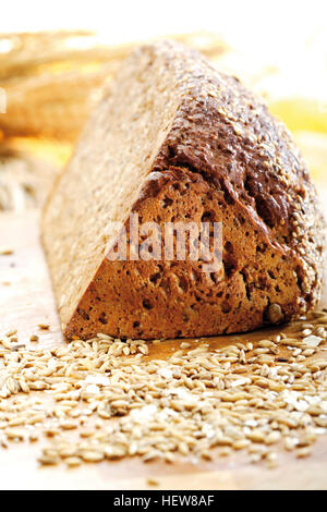 Triangle-shaped wholegrain bread Stock Photo - Alamy