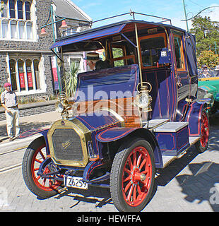 The 1907 Unic taxi, a vintage vehicle, is showcased at classic car ...
