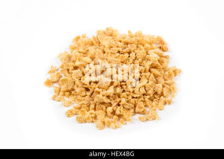 TVP defatted soy flour isolated on white background Stock Photo - Alamy